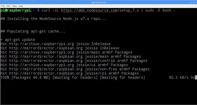 RaspberryPI and Node.js : Step by Step Installation Guide | CodeForGeek