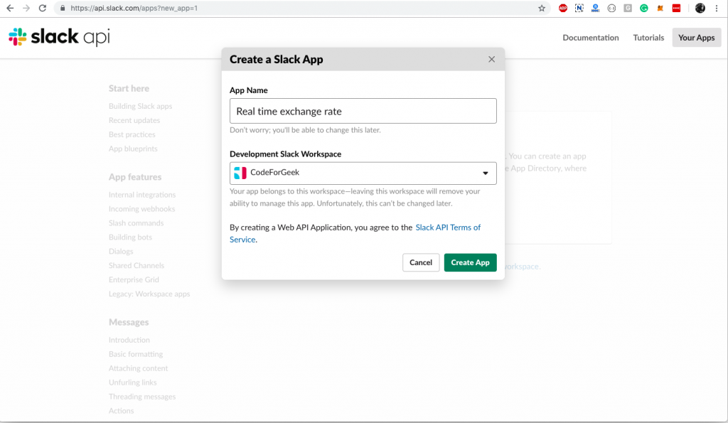 Building a Slack Bot to Get Currency Exchange Using NodeJs | CodeForGeek