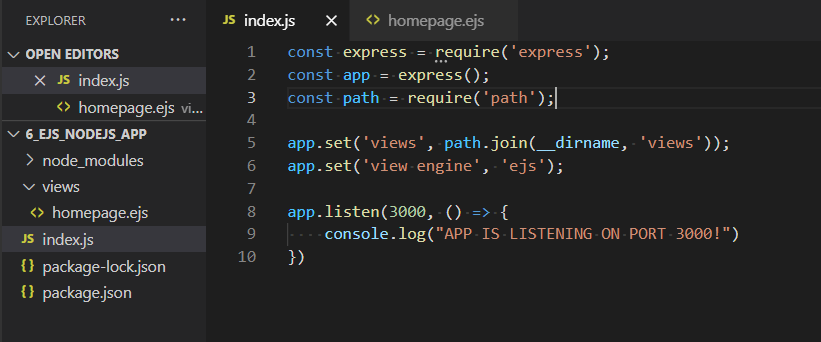 Step by Step Guide To Using EJS Template Engine In Node js CodeForGeek