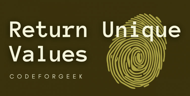 MongoDB Distinct Return Only Unique Values In MongoDB CodeForGeek