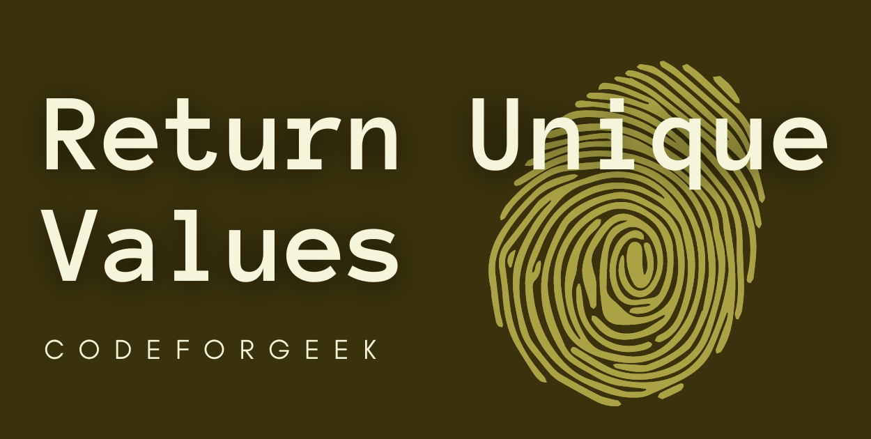Mongodb Distinct Return Only Unique Values In Mongodb Codeforgeek