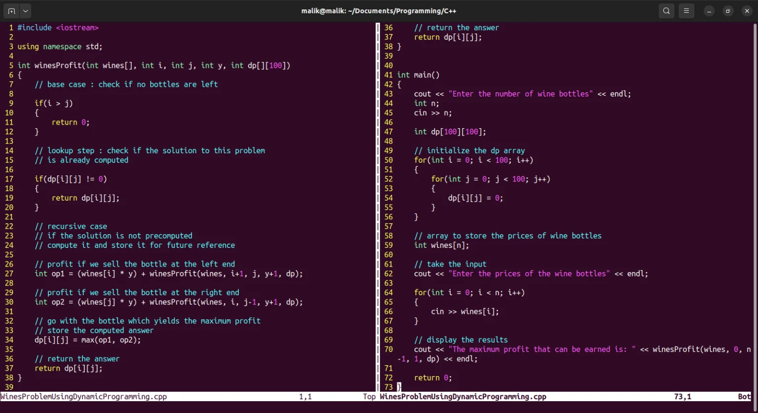 Wines Problem Using Dynamic Programming In C Codeforgeek 7575