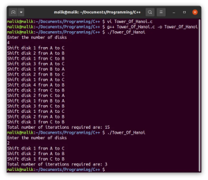 Tower Of Hanoi In C [SOLVED] | CodeForGeek