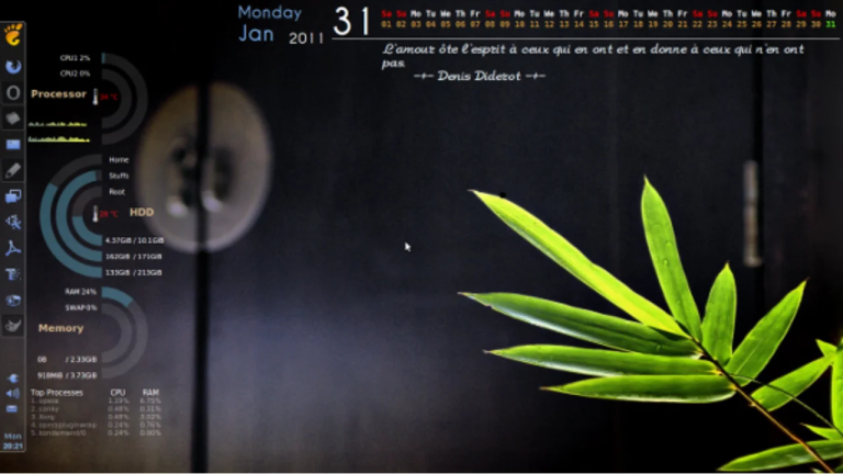 Top 24 Best Conky Themes for Linux | CodeForGeek
