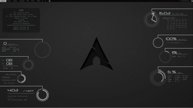 Top 24 Best Conky Themes for Linux | CodeForGeek