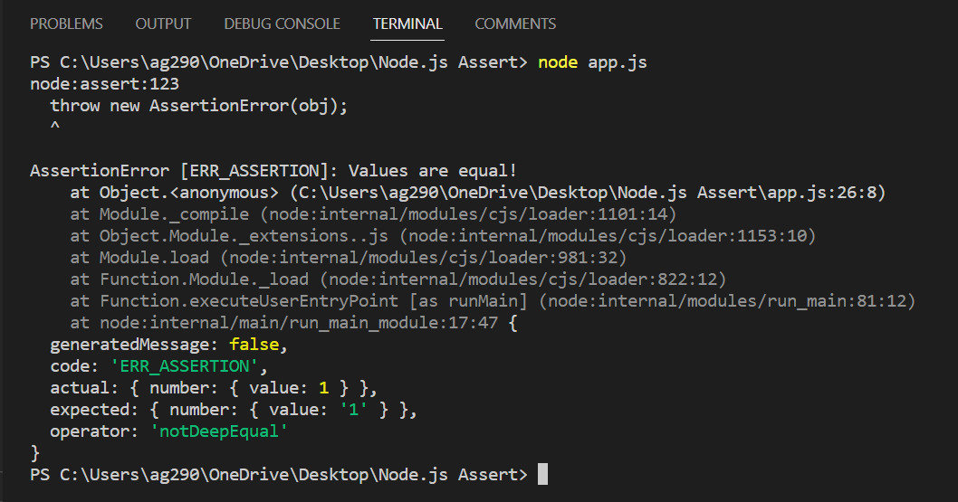 Nodejs Assertion How To Use The Nodejs Assert Module Codeforgeek