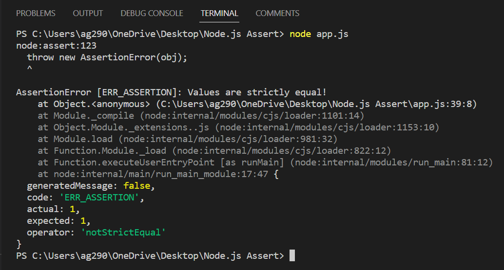 Nodejs Assertion How To Use The Nodejs Assert Module Codeforgeek