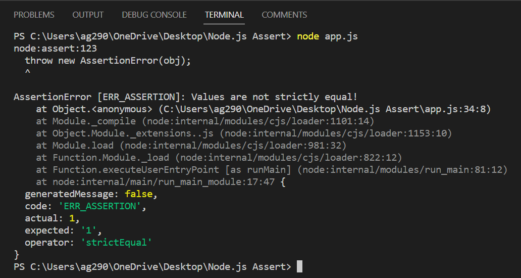Nodejs Assertion How To Use The Nodejs Assert Module Codeforgeek 