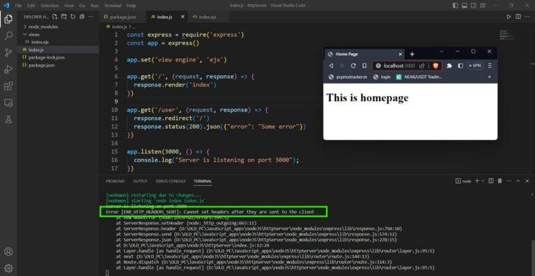 Cannot Set Headers After They Are Sent Error In Expressjs Fixed Fast