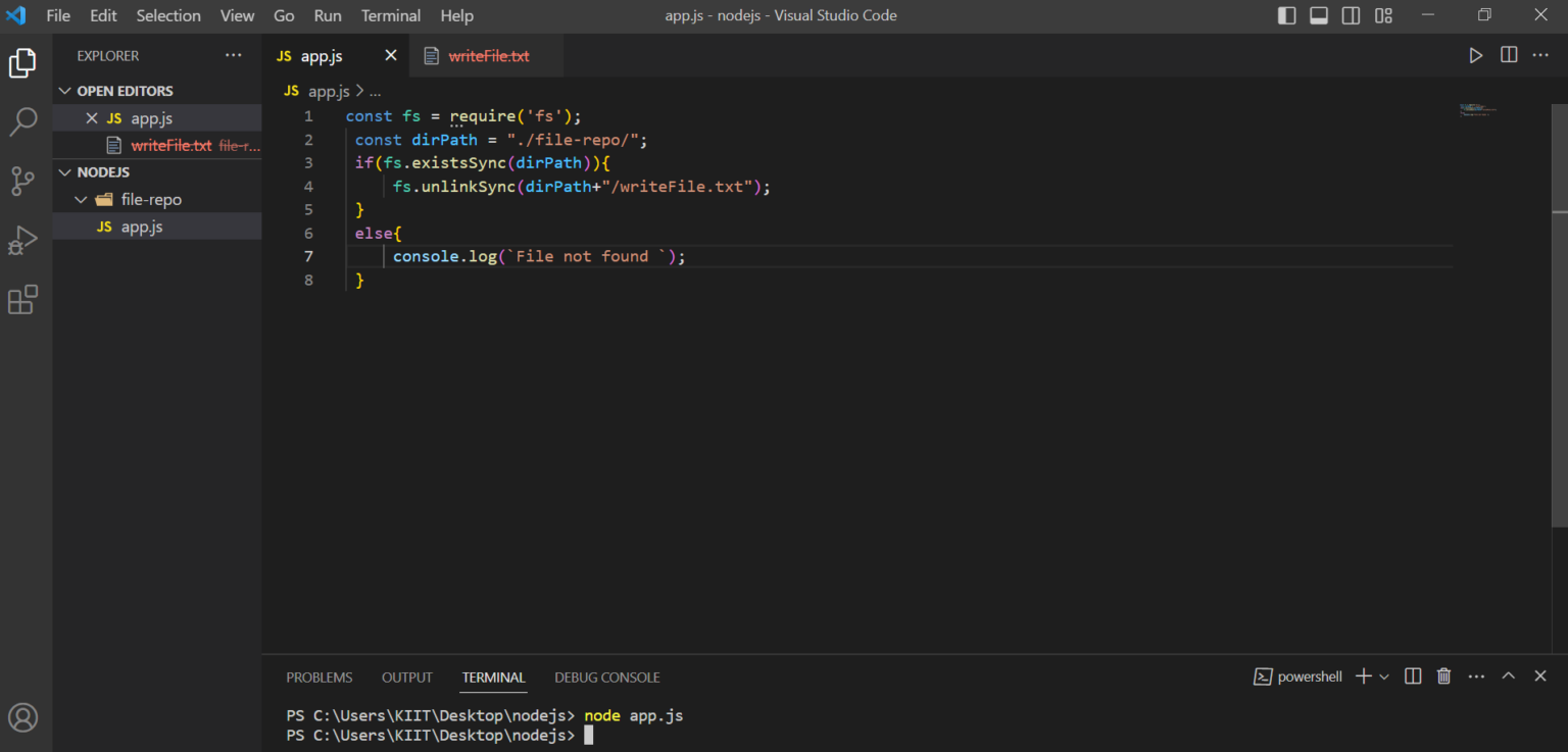 Removing a File in Node.js with unlink() & unlinkSync() Methods ...