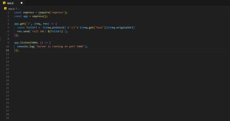 Getting the Full URL in Express on Node.js: A Step-by-Step Guide | CodeForGeek