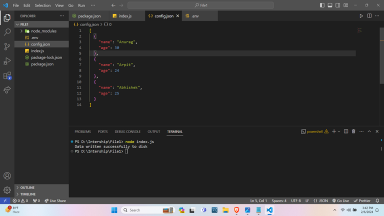 Reading and Writing JSON Files in Node.js | CodeForGeek Reading and Writing JSON Files in Node.js | CodeForGeek