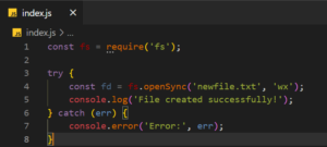 Creating Files in Node.js: 3 Easy Methods | CodeForGeek