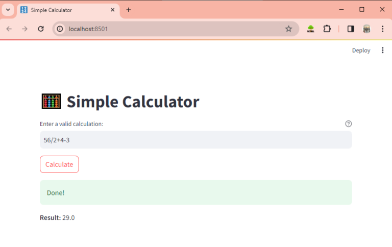 Building A Simple Calculator Using Streamlit Codeforgeek