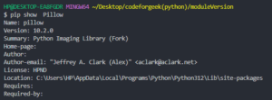5 Best Ways to Check Python Module Versions | CodeForGeek