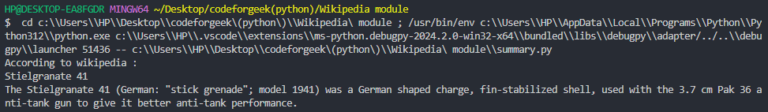 Wikipedia Module in Python: An In-Depth Guide | CodeForGeek