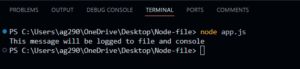 Node.js Log to File Instead of the Console (Avoid Missing Logs ...