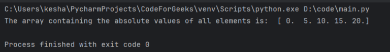 Finding Absolute Values in Python | CodeForGeek