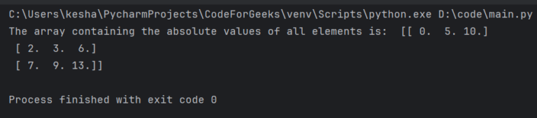 Finding Absolute Values in Python | CodeForGeek