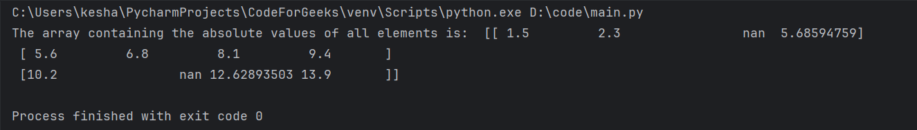 Finding Absolute Values in Python | CodeForGeek