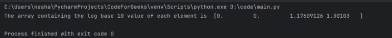 What is the log10 Function in NumPy? | CodeForGeek What is the log10 Function in NumPy? | CodeForGeek