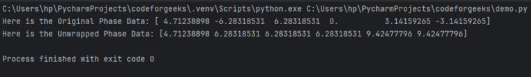 numpy.unwrap() in Python: For Correcting Phase Wraparound | CodeForGeek numpy.unwrap() in Python: For Correcting Phase Wraparound | CodeForGeek