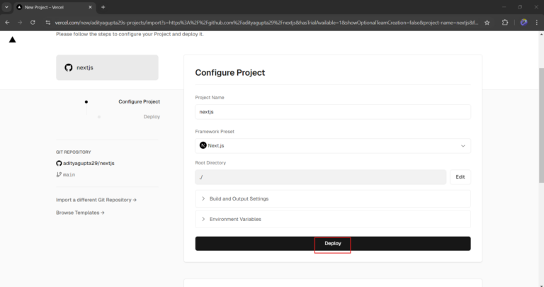 Deploying Next.js App to Vercel: A Step-by-Step Guide | CodeForGeek