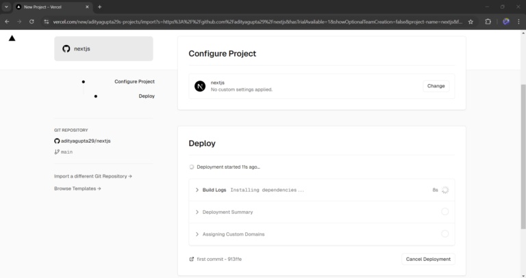 Deploying Nextjs App To Vercel A Step By Step Guide Codeforgeek 5070