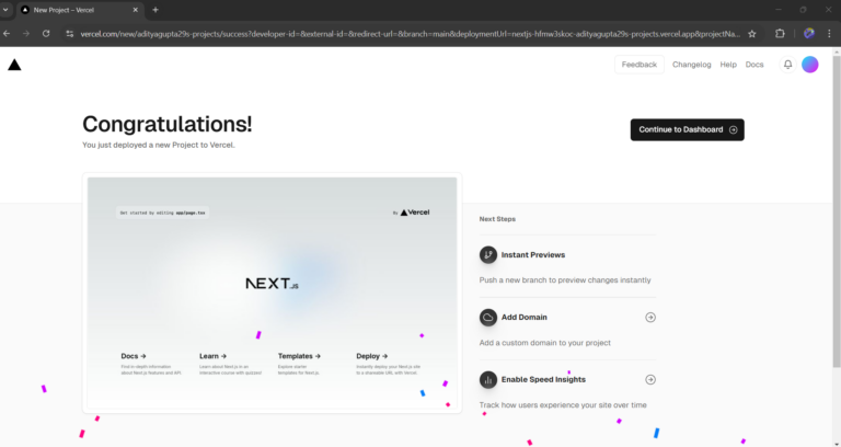 Deploying Nextjs App To Vercel A Step By Step Guide Codeforgeek