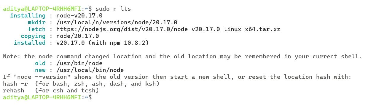 Updating Node.js to Any Version with n: A Step-by-Step Guide | CodeForGeek