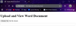 Display Word Document as Web Page in Browser Using JavaScript & HTML ...
