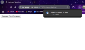 How to Create a Word Document with JavaScript | CodeForGeek - 1