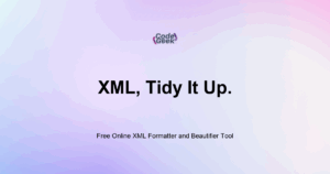 Free Online XML Formatter and Beautifier Tool | CodeForGeek