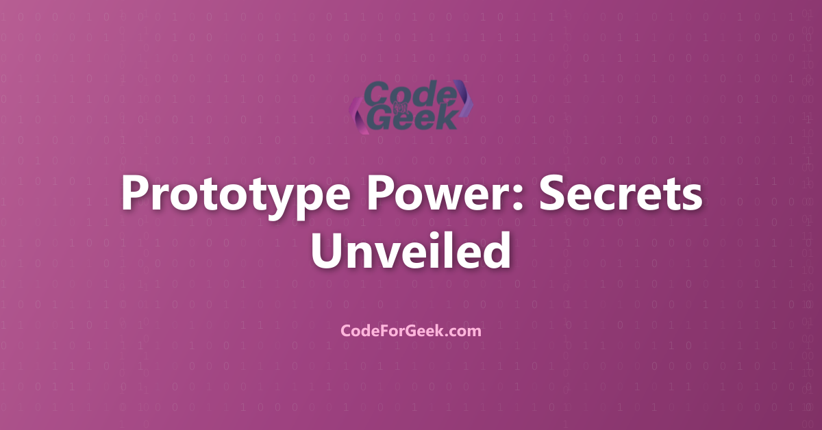 Javascript Object Prototypes Inheritance Methods And The Prototype 7878