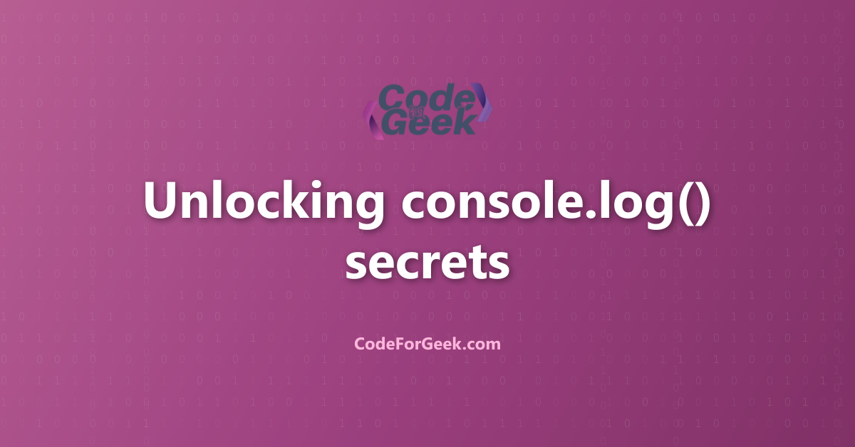 Nodejs Consolelog Explained Syntax Parameters And Practical 