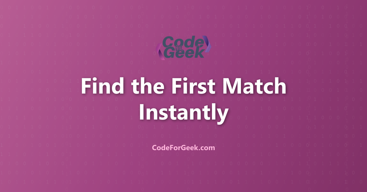 JavaScript Array find() Method Explained: Syntax, Examples, and Variants | CodeForGeek