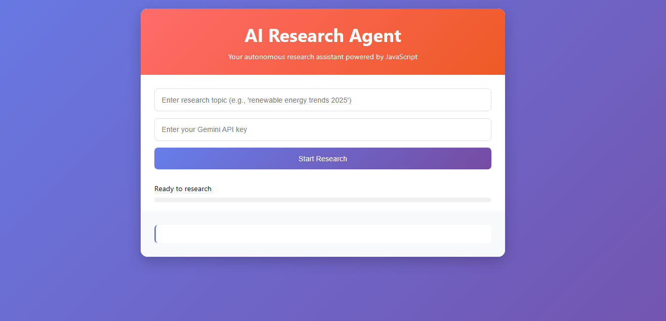 Create AI Agents Using Just JavaScript (Research Agent Project ...