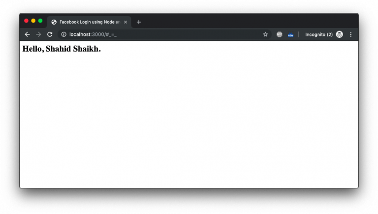 Facebook Login Implementation Using Nodejs and Express | CodeForGeek