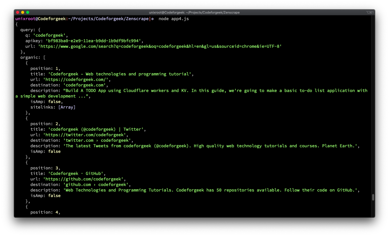 Google Search Engine Data API by Zenserp | CodeForGeek
